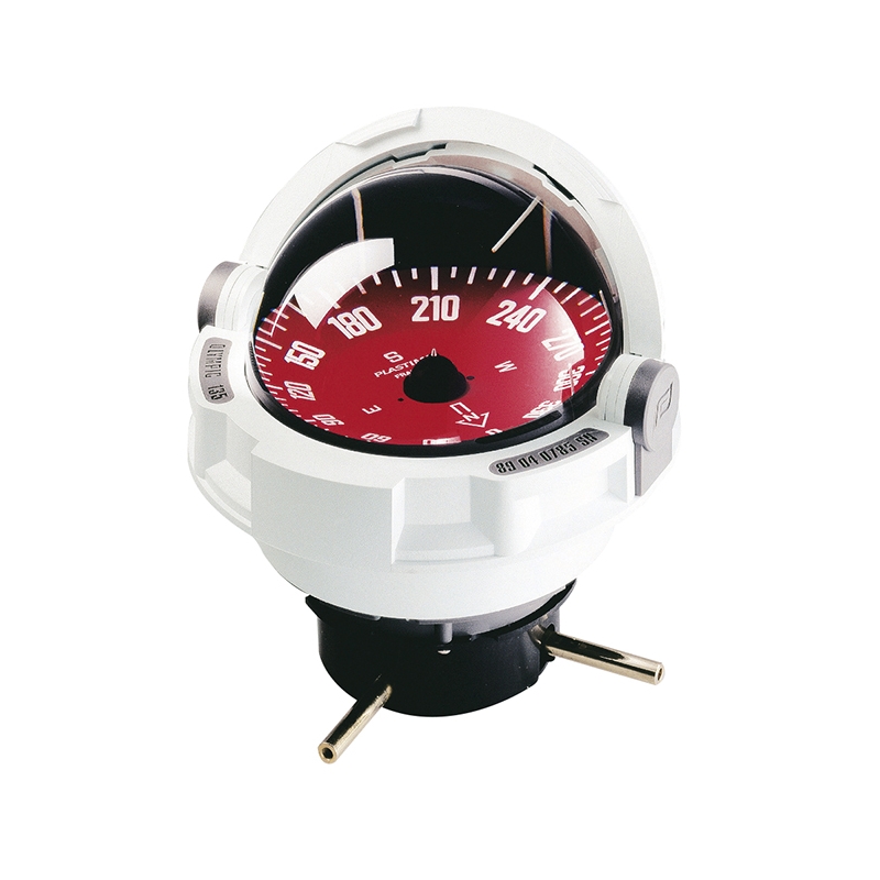 Compas Olympic 135 BLANC sur fût blanc montage sur colonne Rose noire à ...